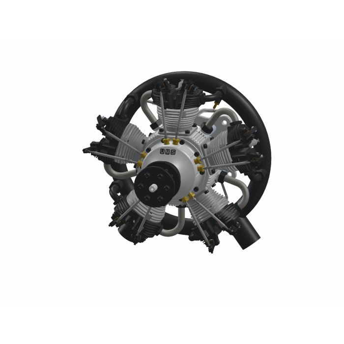 UMS 100cc Gas 5 Cylinder Engine with Pump – Black Raven Aerosports